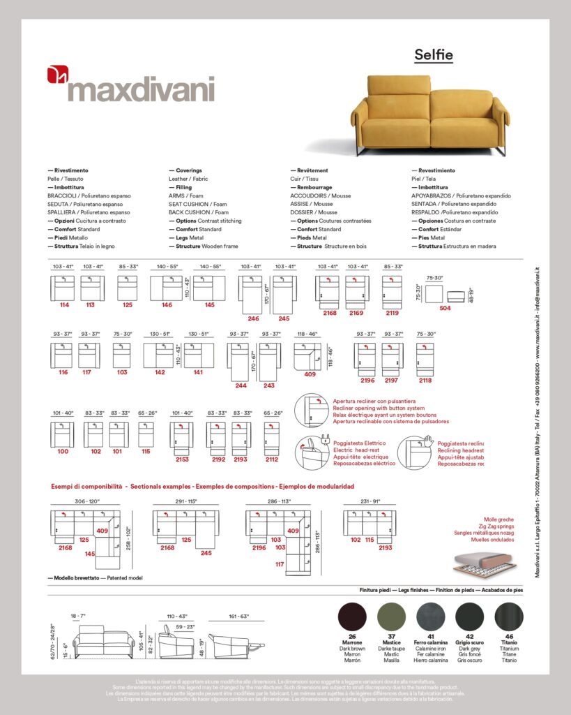 Canapé Selfie - Italy meubles